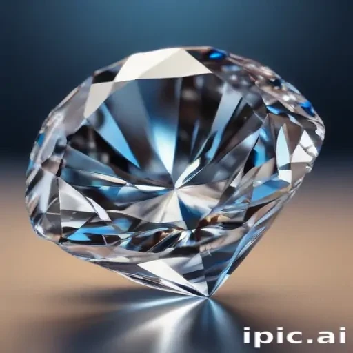 Stunning Close-Up of a Brilliantly Cut Diamond Reflecting Light Beautifully