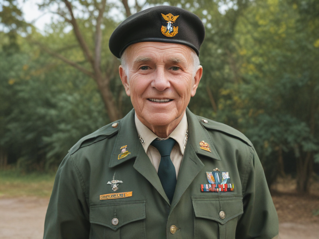 elder man in scout uniform