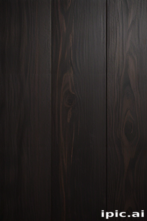 Elegant Dark Wood Texture with Subtle Grain Patterns and Rich Colors