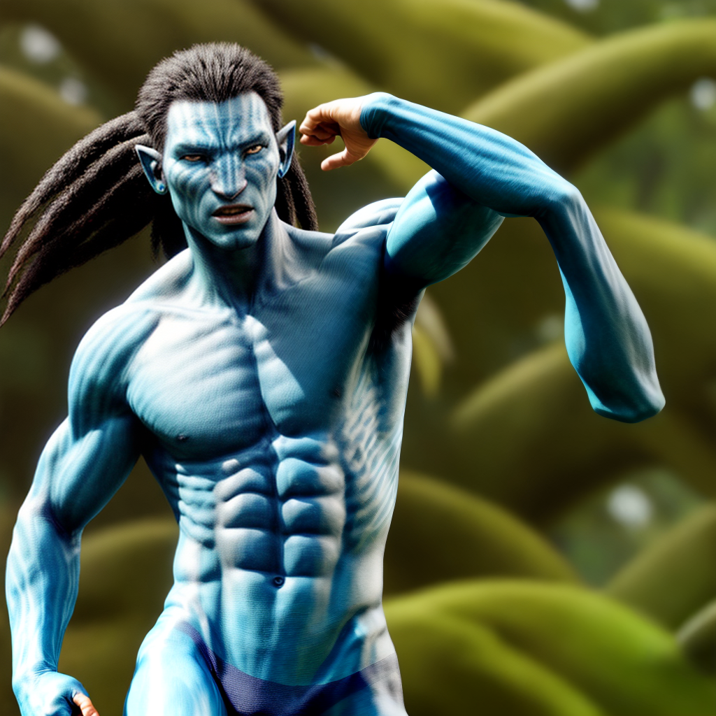 Male na'vi from the movie Avatar