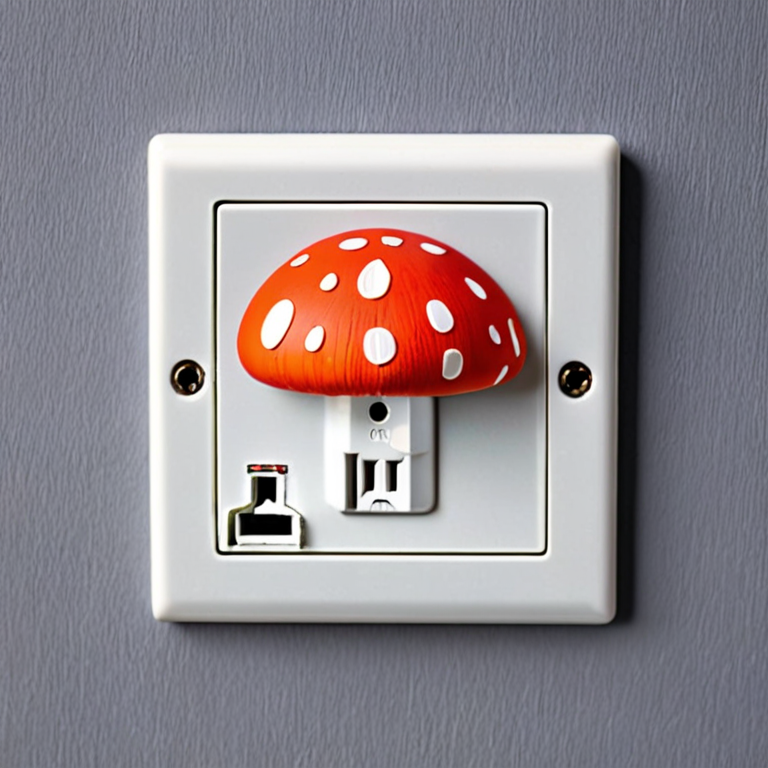Mushroom plug socket