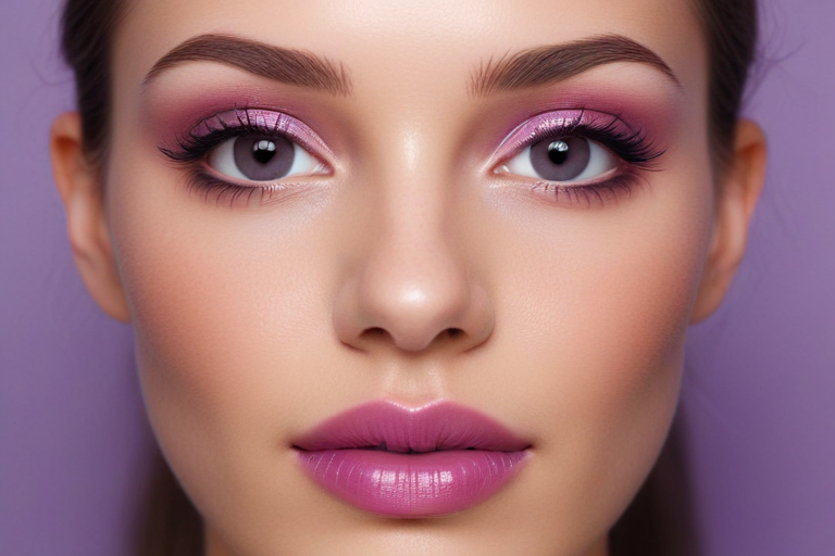 Purple shiny humanface