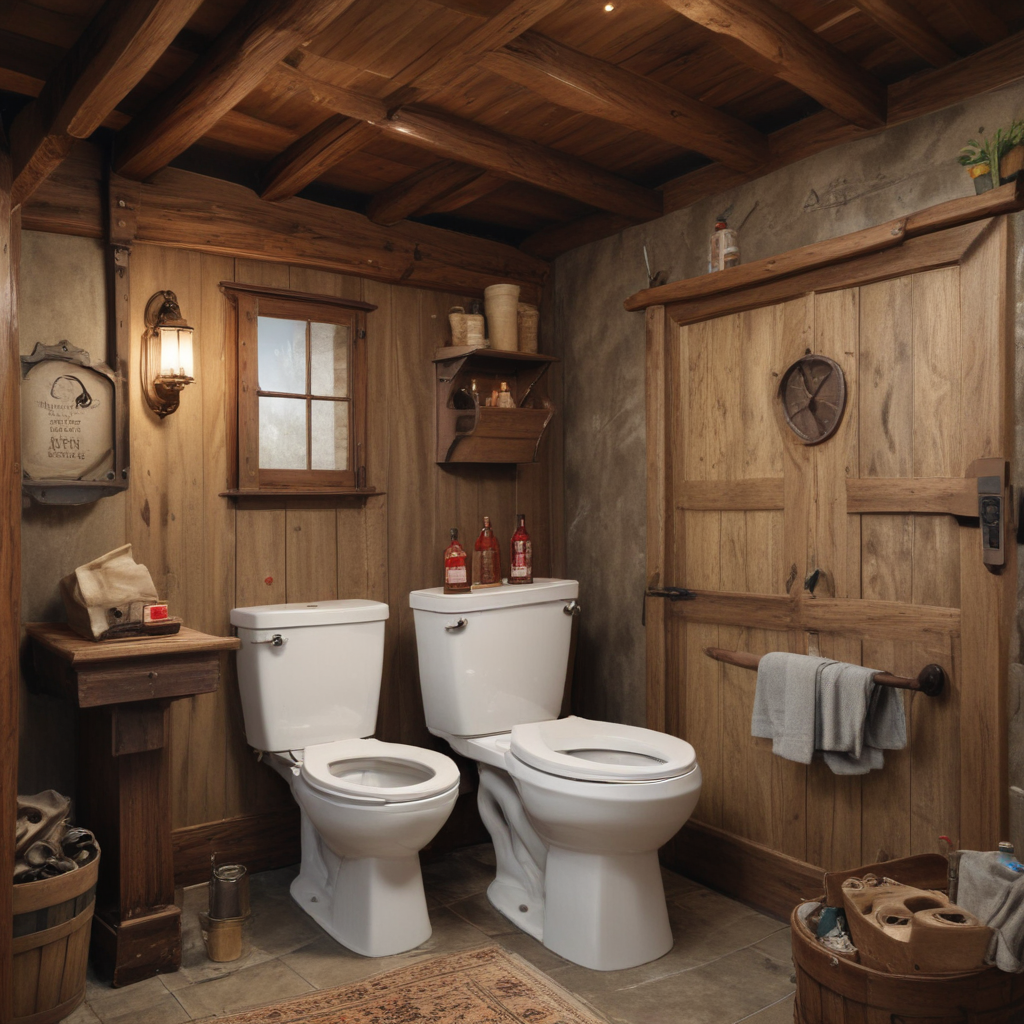 DnD party at an inn, everyone has to share one toilet