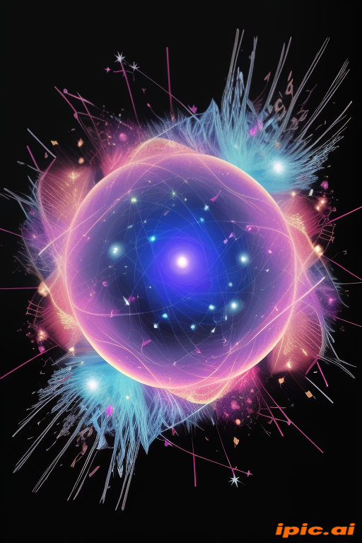 Vibrant Cosmic Energy: A Stunning Visualization of Atomic Structure and ...