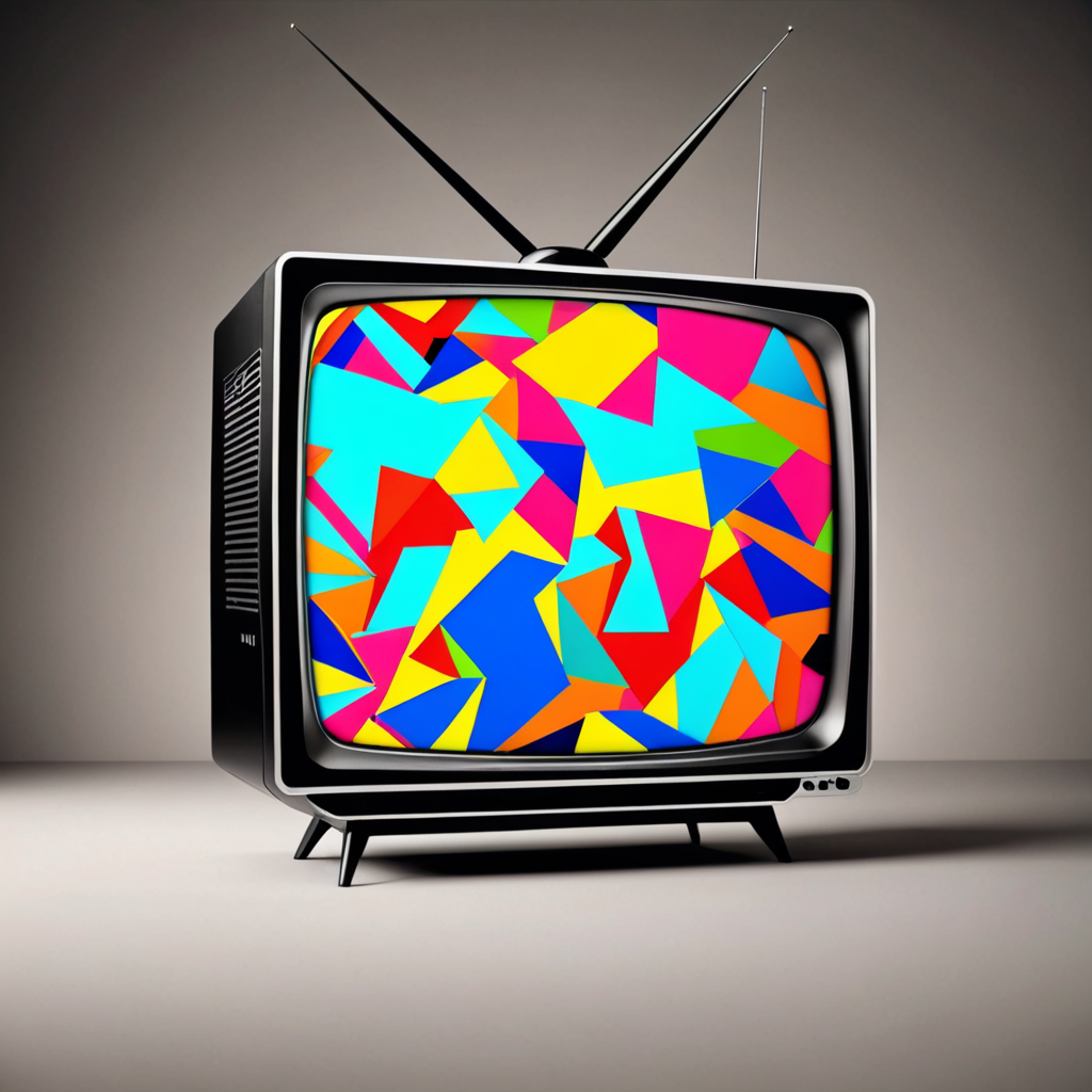 television scenography perspective abstract colorful