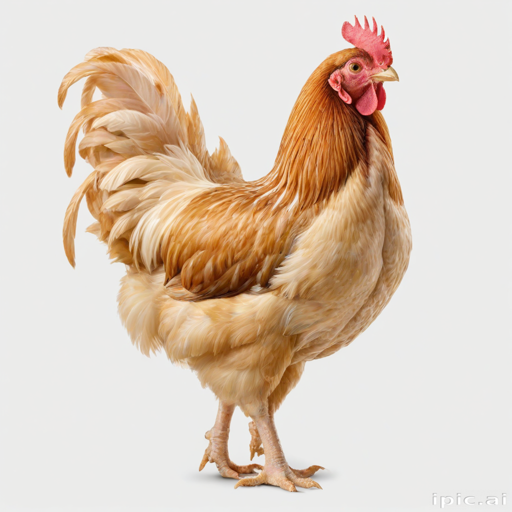 A Vibrant and Majestic Chicken Displaying Its Beautiful Feathers and ...