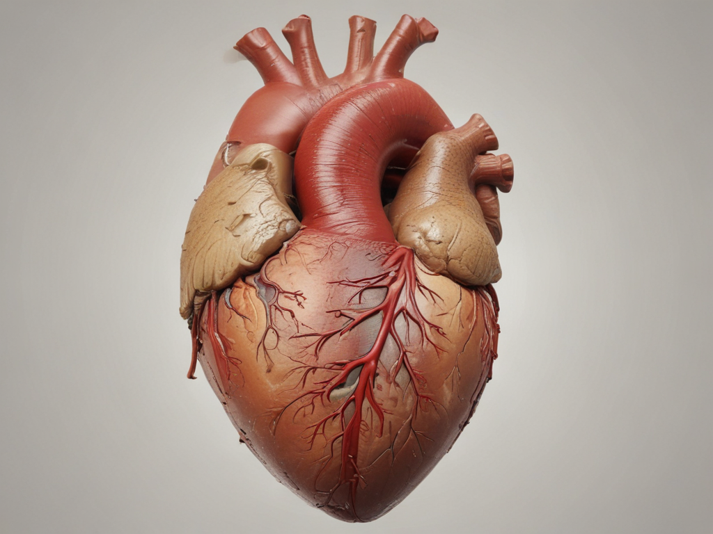Anatomically Detailed Model of a Human Heart with Lifelike Features