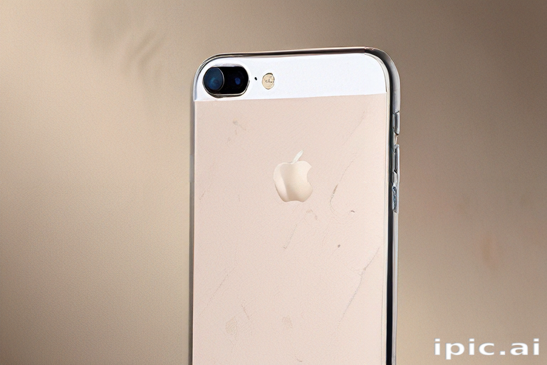 A Close-Up View of an Apple iPhone 7 with a Sleek Design.