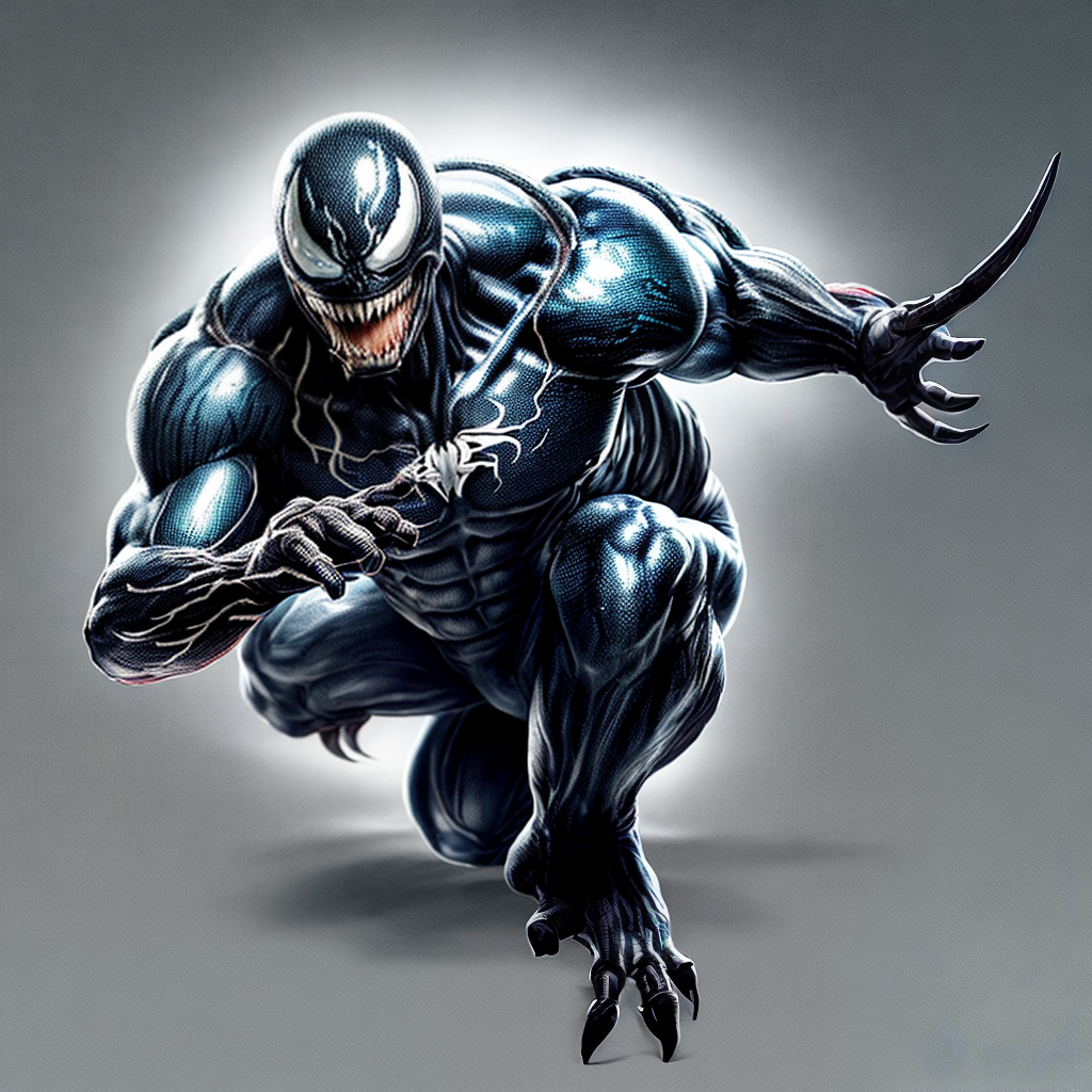 venom in white no in black