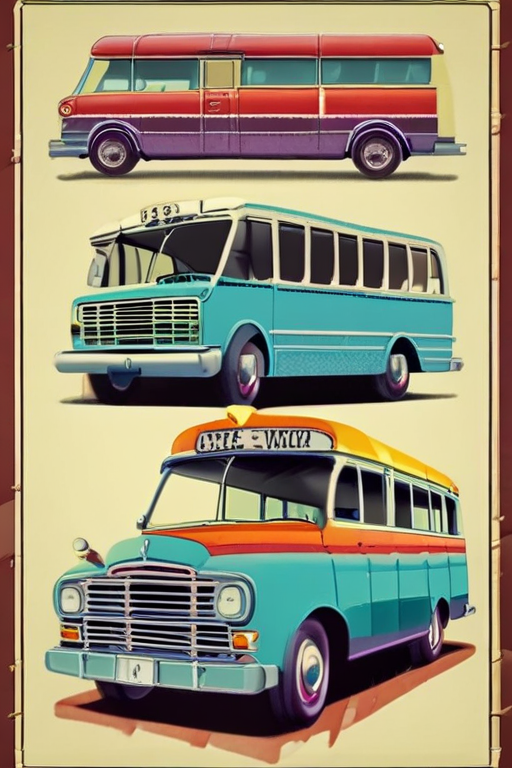 profile picture of the partridge family bus combined with a Rolls Royce
