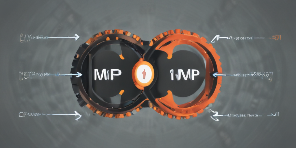 Illustration of a gear system with arrows labeled "MVP," "Targeted ...
