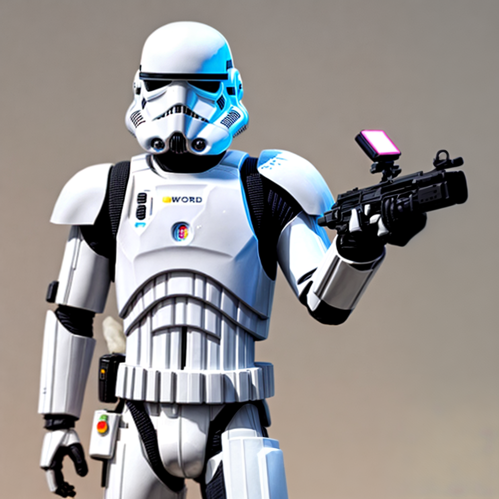 hyper realistic, storm trooper wold