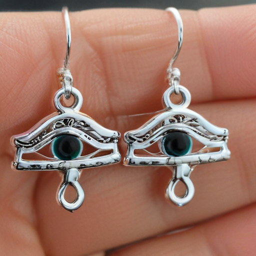 a statment earing inspired from eye of horus
