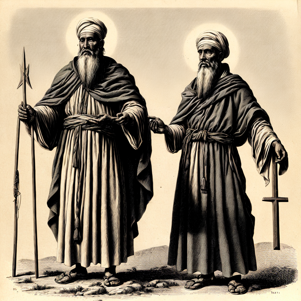 Father Abraham, ancient israelite clothing look toward the heavens and ...