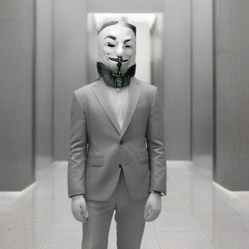 An anonymous genius with a cool mask