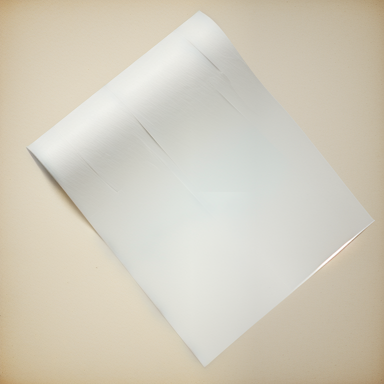 A Blank Sheet of Paper Resting on a Soft Neutral Background.