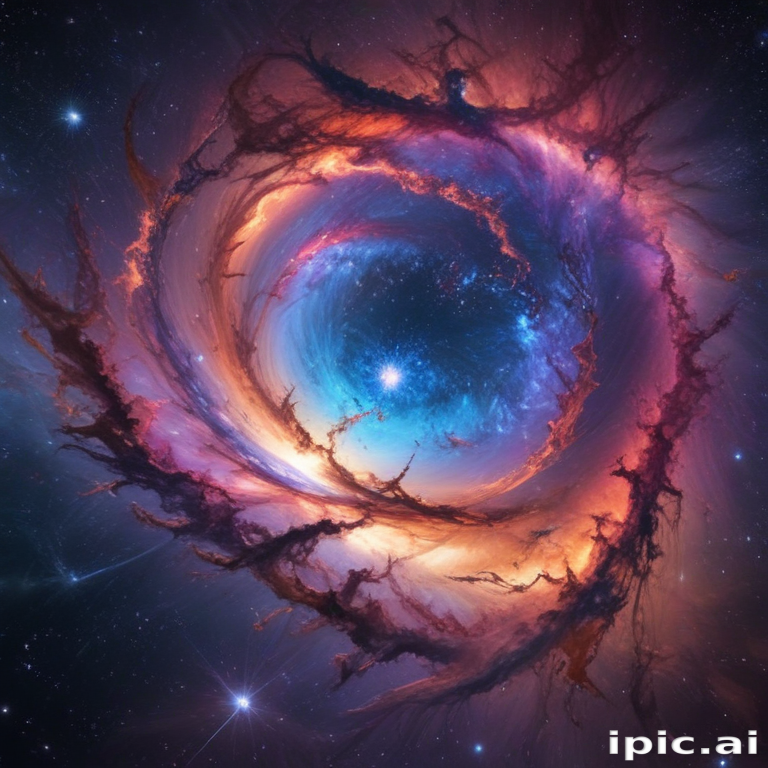 Vibrant Cosmic Swirl: A Stunning Visual Journey Through Deep Space