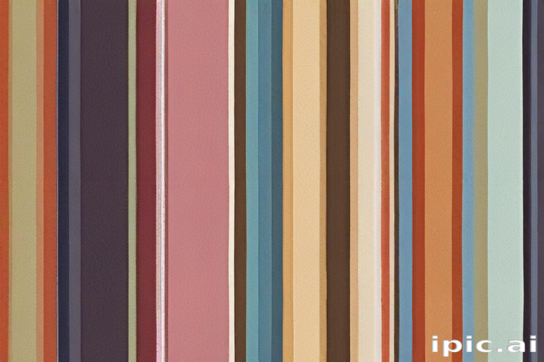 Vibrant Vertical Stripes in a Rainbow of Colors and Textures