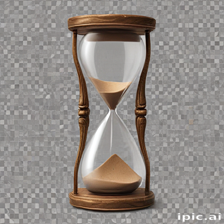 An Elegant Hourglass Symbolizing the Passage of Time and Life’s Moments.