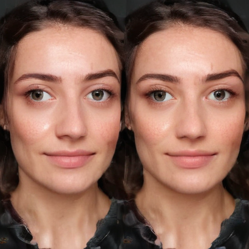 Comparison of Two Portraits Highlighting Subtle Differences in Makeup ...