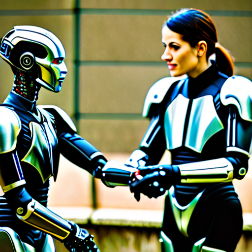 picture of Cyborgs sharing information with humans
