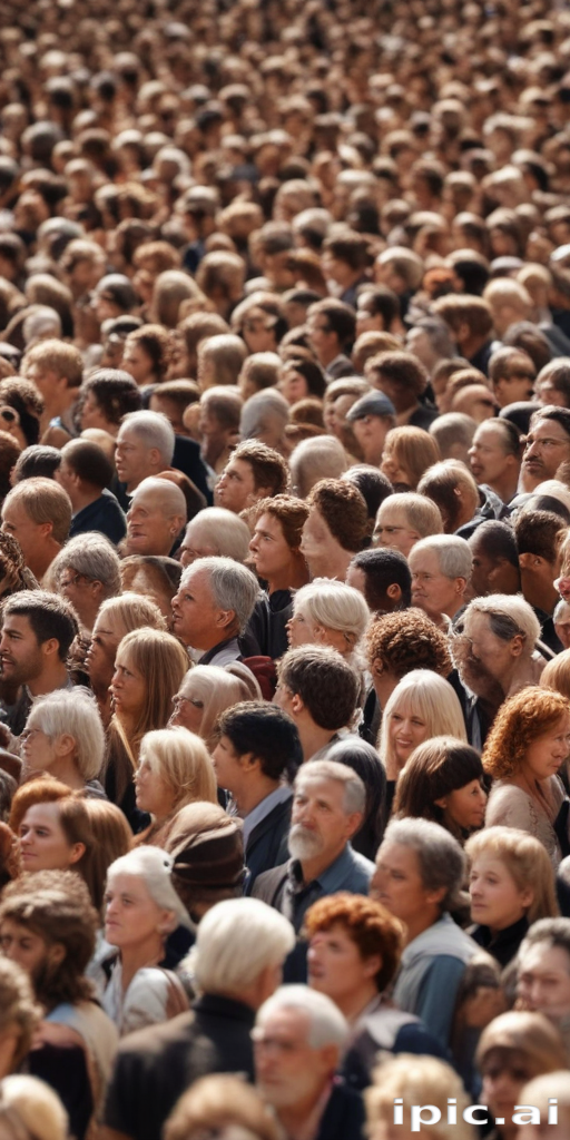 A Sea of Faces: A Diverse Crowd of People Gathered Together.