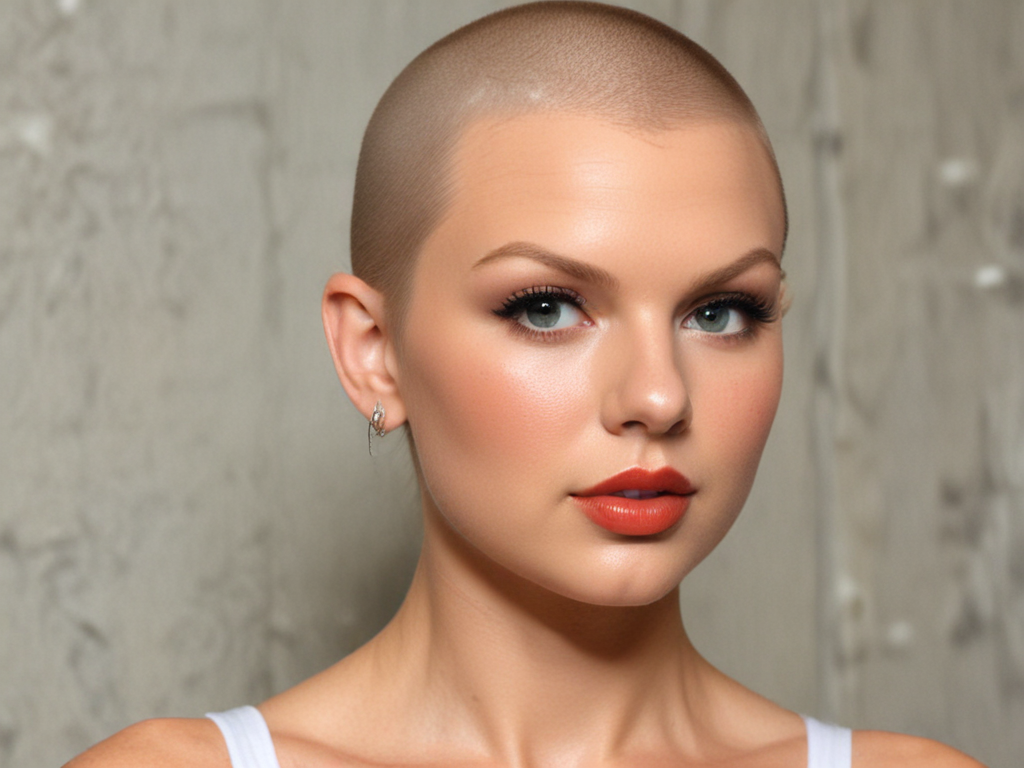 Taylor swift bald in prison orange