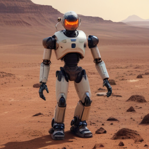 robot on Mars