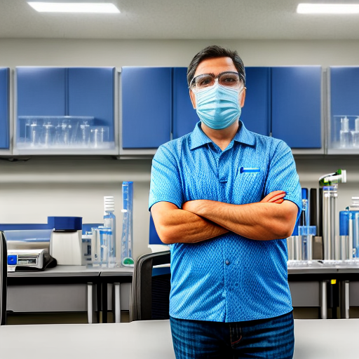scientists standing in a lab