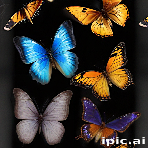 A Vibrant Collection of Colorful Butterflies Displaying Nature's Beauty ...