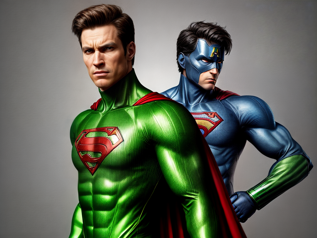 superhero hyper realistic high definition 4k with a dark green outfit ...