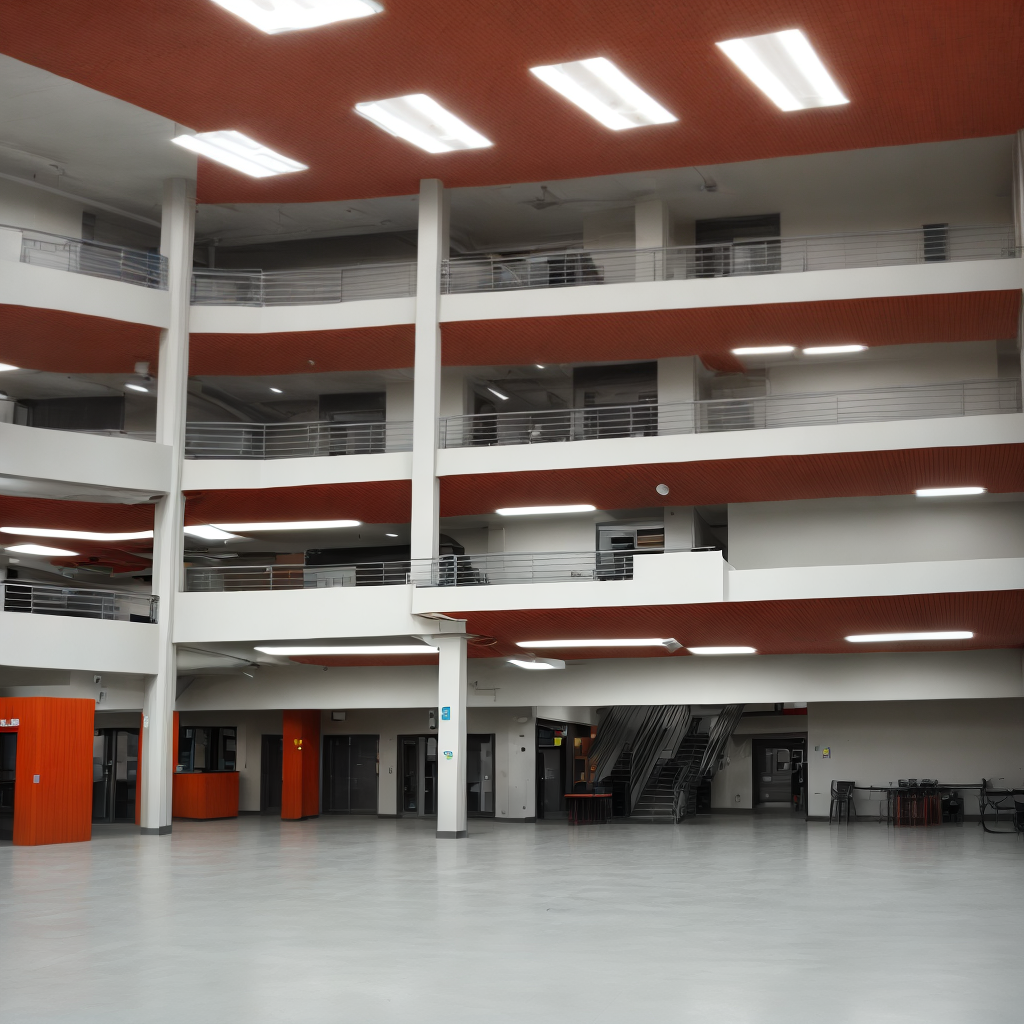 jigh tech laboratory building interior