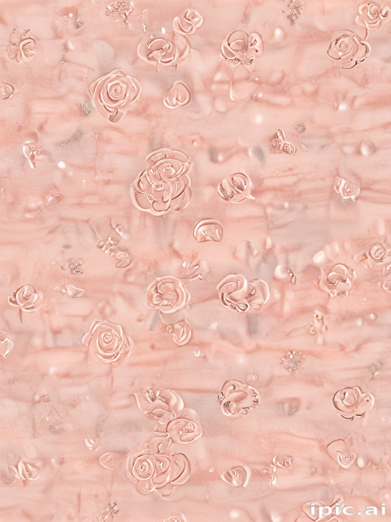Delicate Pink Floral Pattern with Soft Roses and Subtle Texture Background.