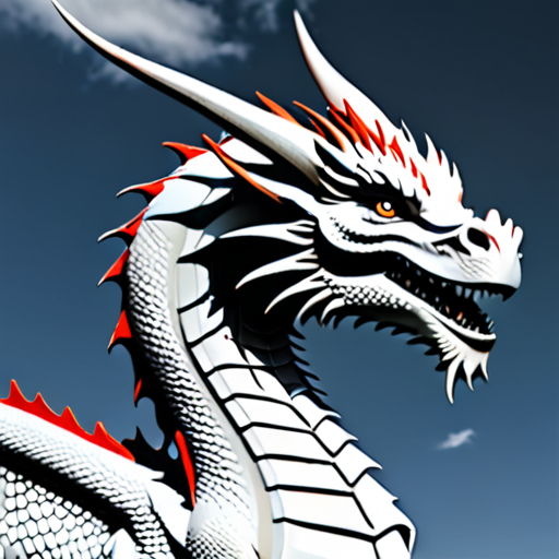 A white dragon