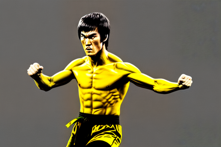 Bruce Lee is angry