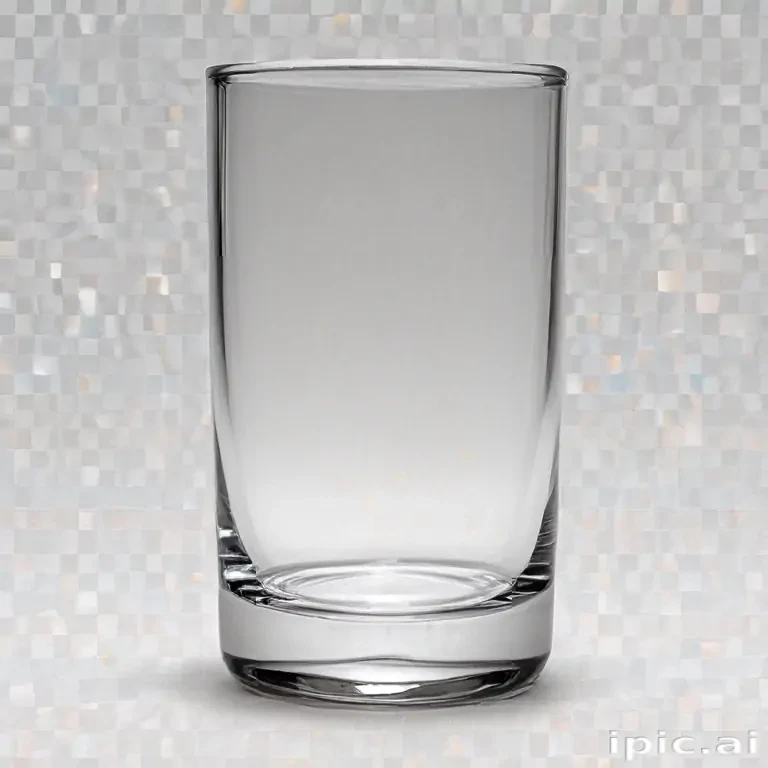 Elegant and Minimalist Clear Glass with a Smooth, Simple Design