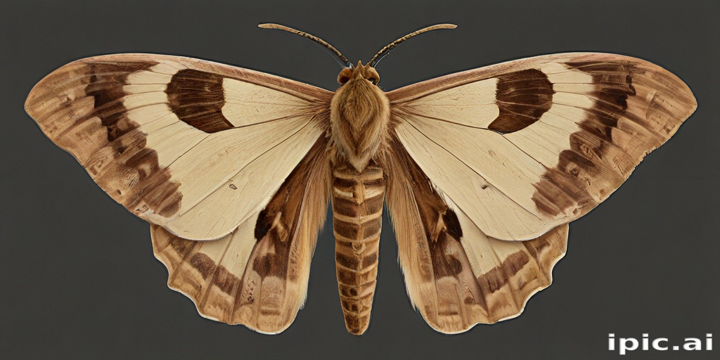 A Beautifully Detailed Close-Up of a Brown and Cream Butterfly