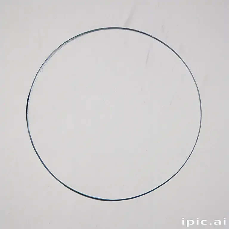 Minimalist Circular Reflection: A Unique Display of Simplicity and Elegance