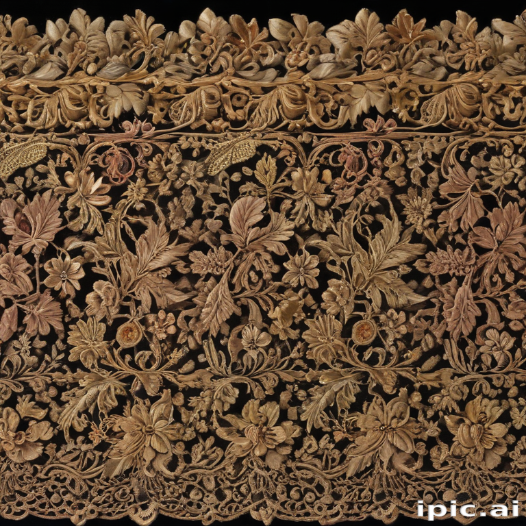 Intricate Floral Embroidery Design Showcasing Nature's Beauty in Textiles
