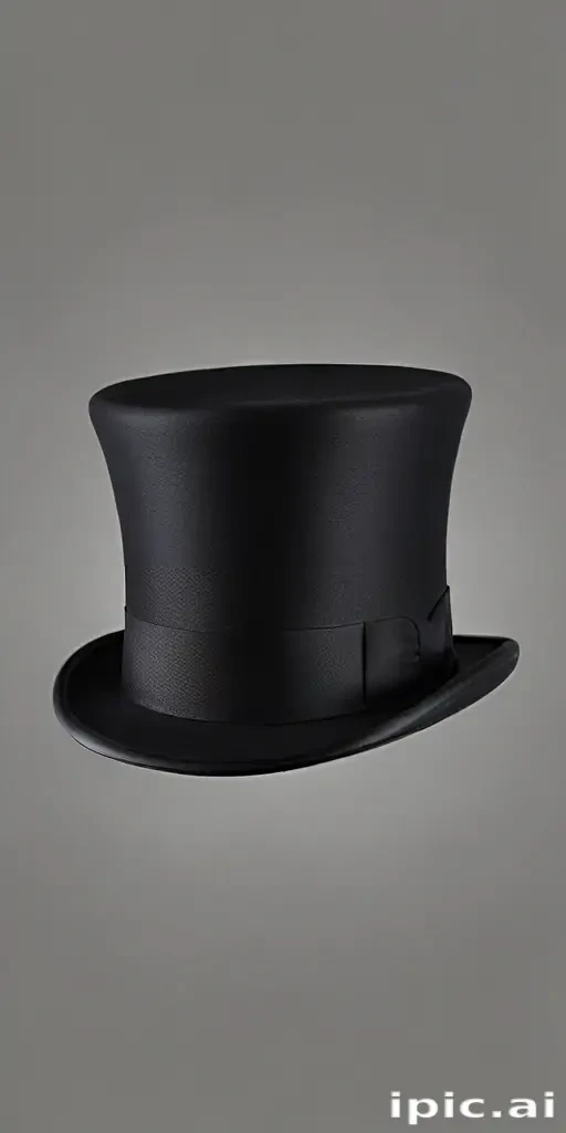 A Classic Black Top Hat Perfect for Formal Occasions and Events