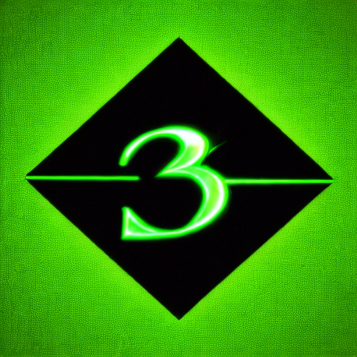 the name Zonia glowing green with a black background.