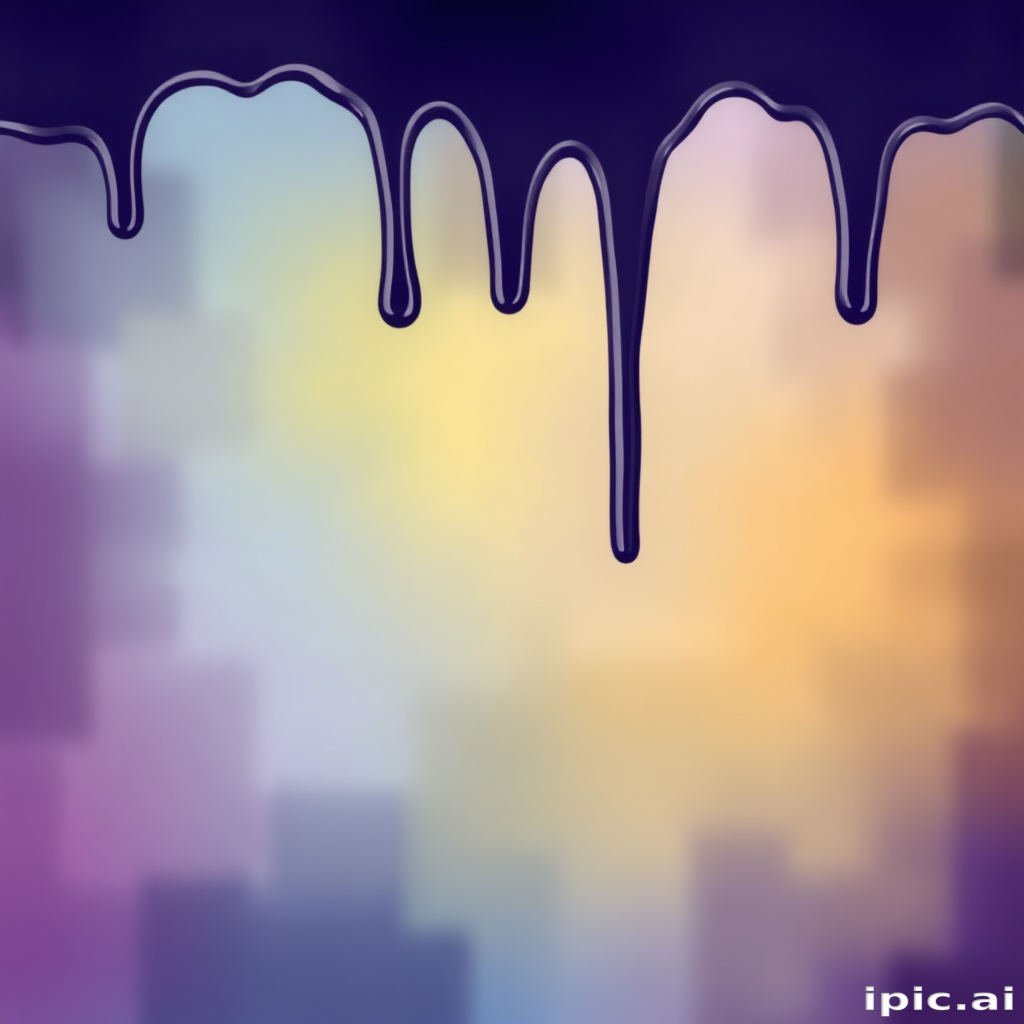 Colorful Abstract Dripping Paint Creating a Dreamy, Ethereal Background ...