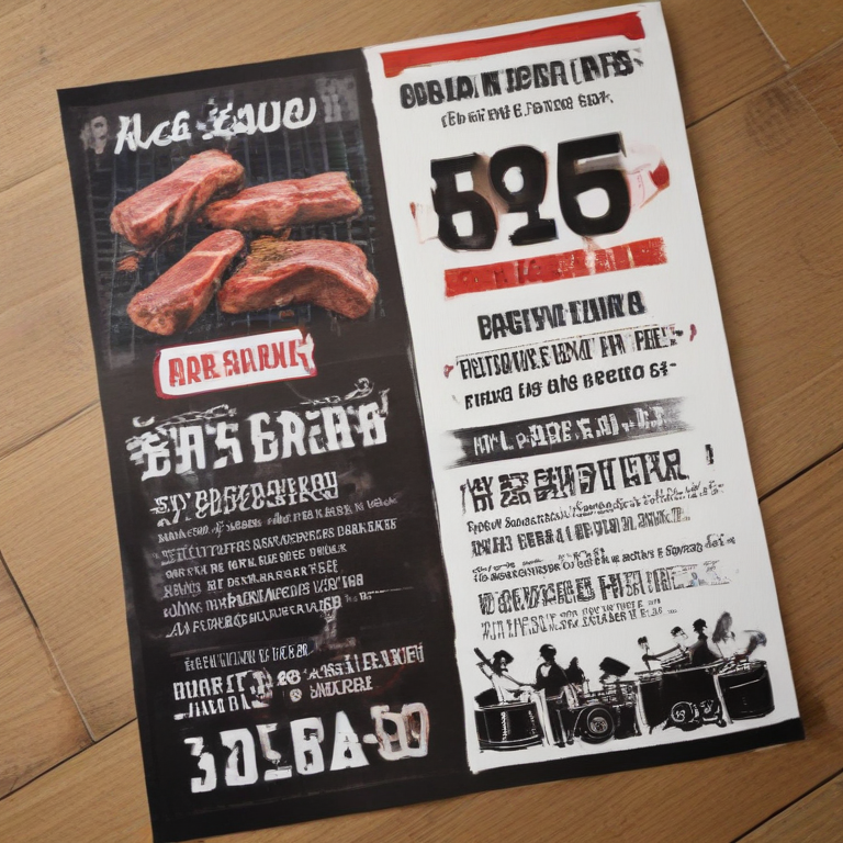 bbq cleaning flyer