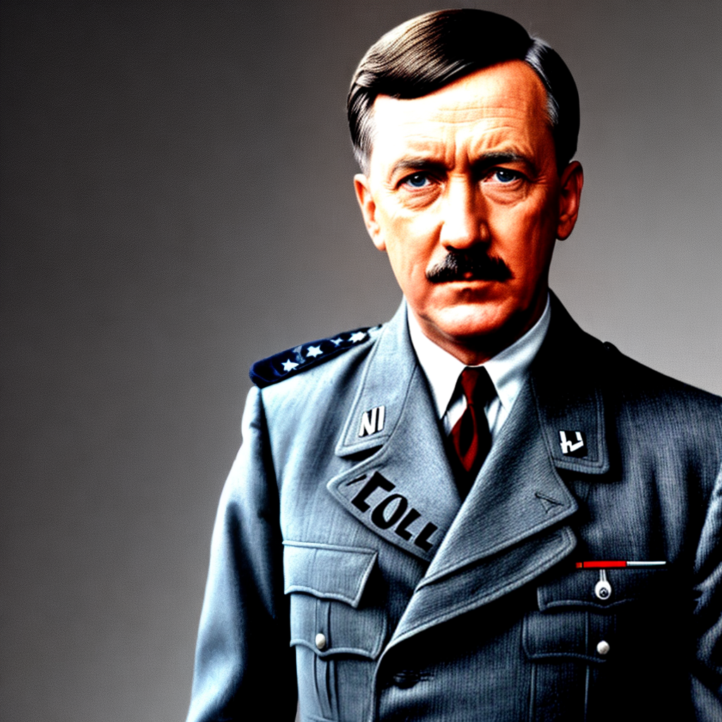 adolf hitler with blond curly hair