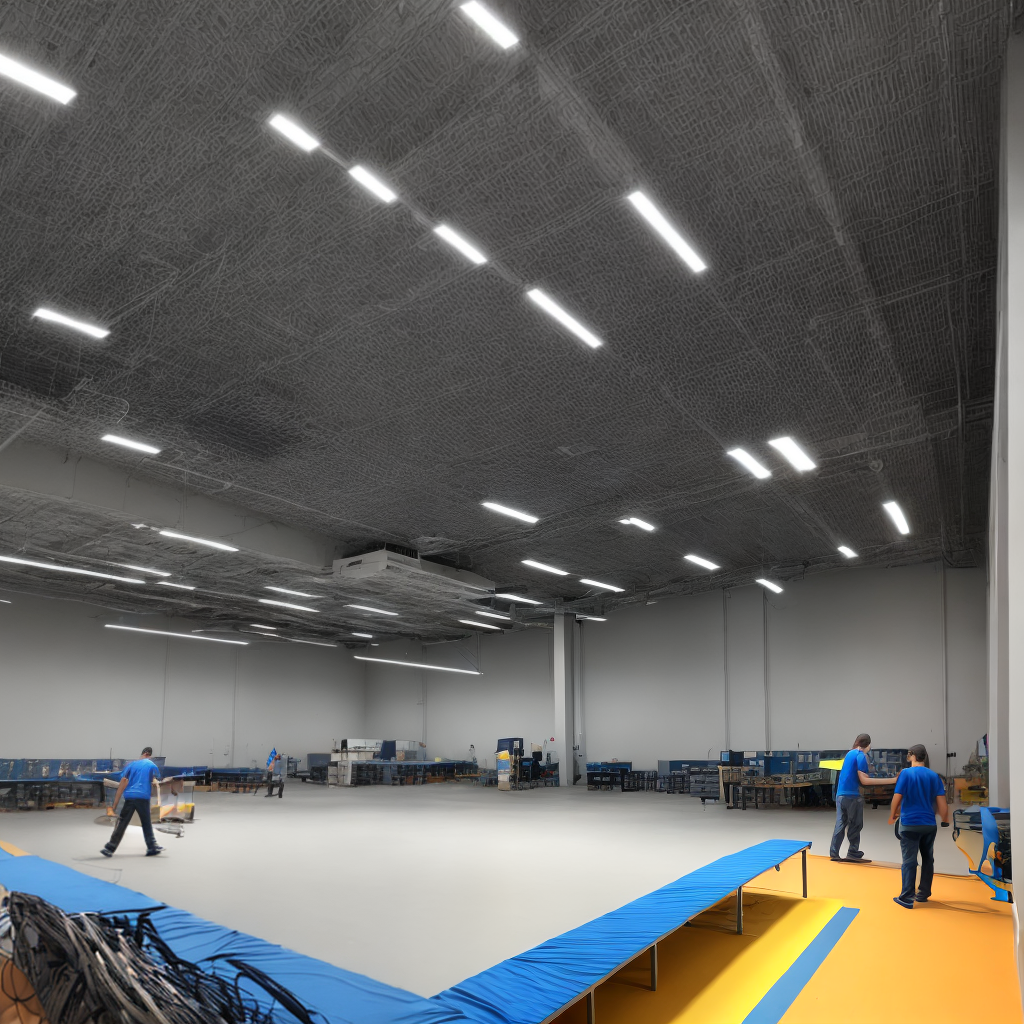 The inside of the K&S studios building with people working on the pet ...