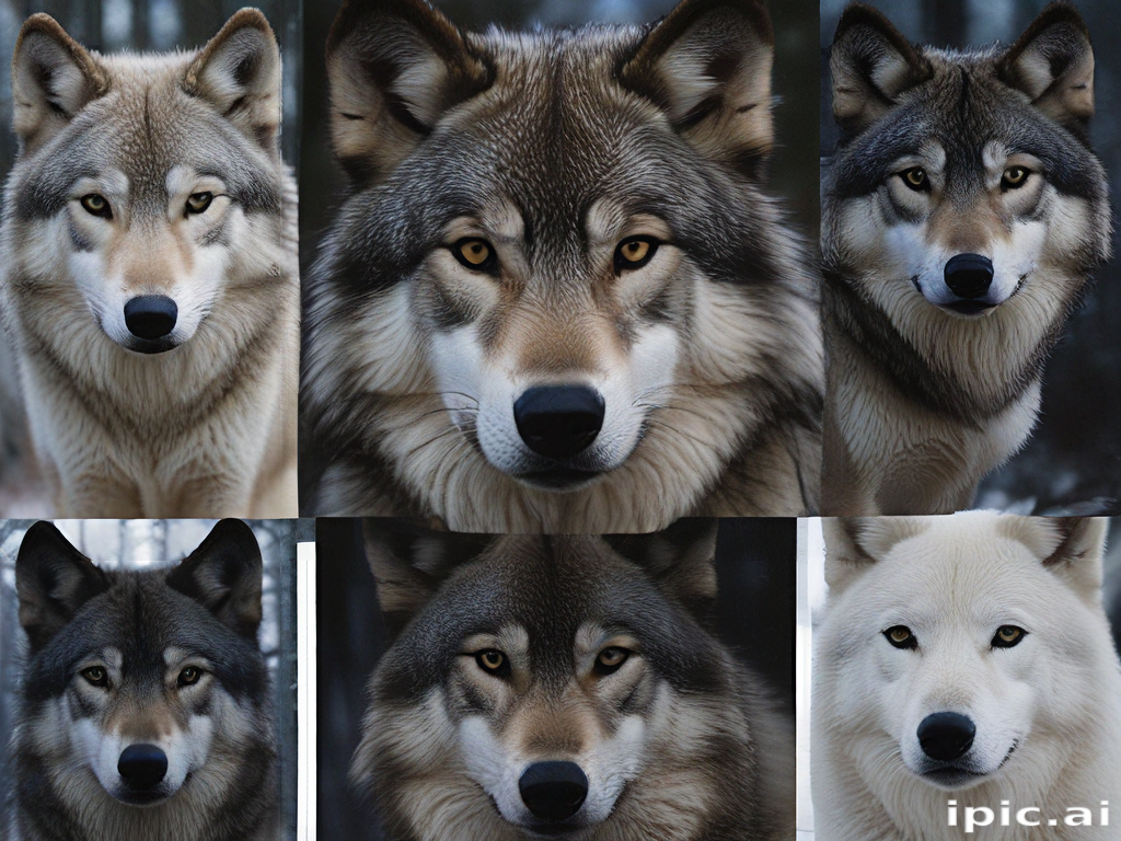 Stunning Portraits of Wolves Showcasing Their Unique Beauty and Majesty
