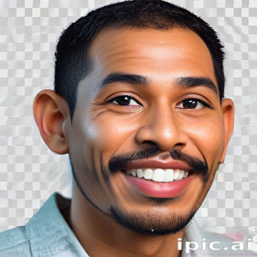 A Joyful Man Smiling Brightly with a Friendly Expression and Short Hair.