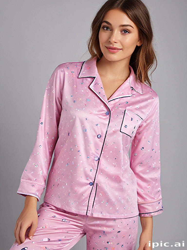 Cozy and Stylish Pink Pajama Set Perfect for Relaxing at Home