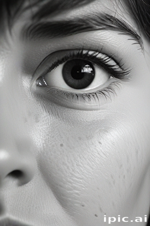 Close-Up of a Realistic Human Eye with Intricate Details and Textures
