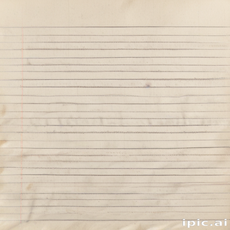 Blank Lined Paper Ready for Creative Writing and Imaginative Ideas